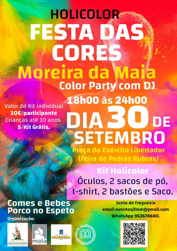 Moreira Holicolor | Festa das Cores – Junta de Freguesia de Moreira – Maia