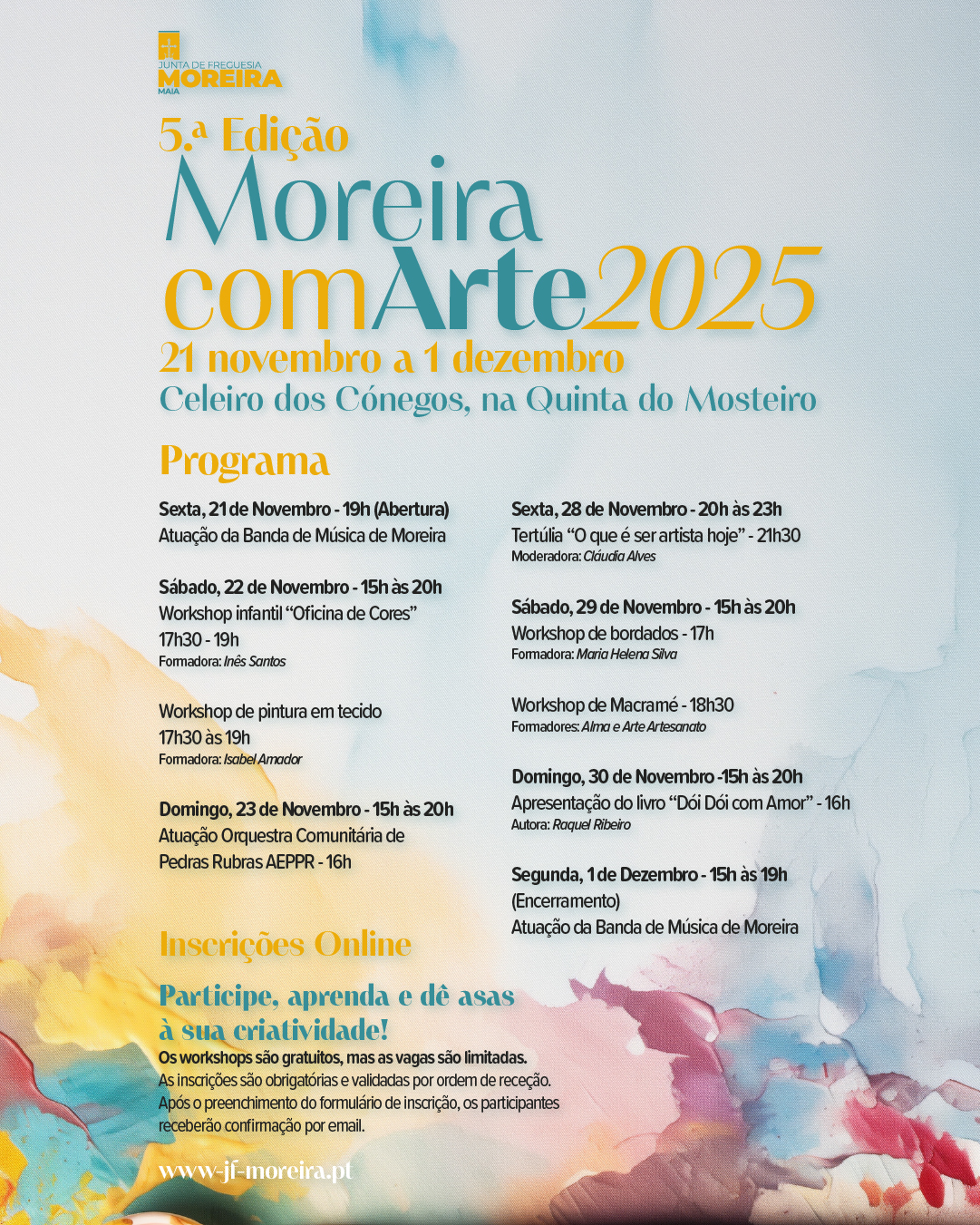 Moreira com Arte 2025: 5.ª edição celebra a criatividade e o talento da ...